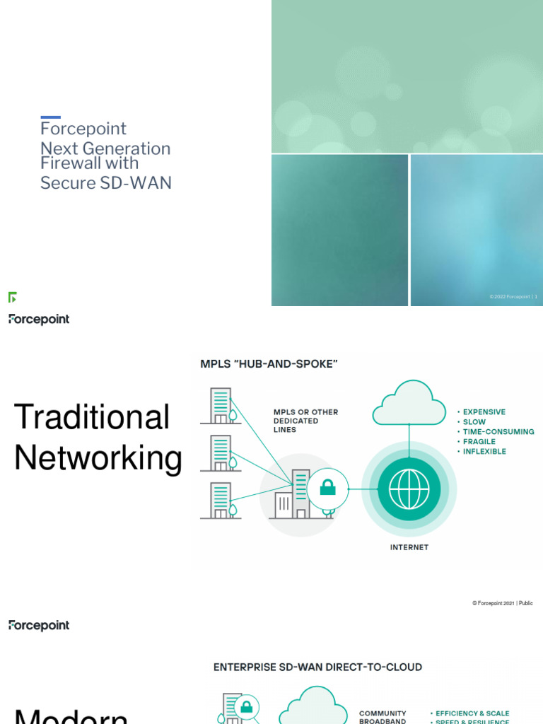 Forcepoint SD-WAN Highlight | PDF | Virtual Private Network | Computer ...