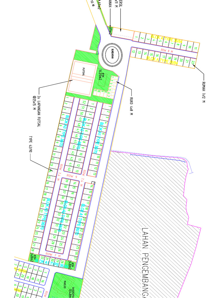 Siteplan Blok A | PDF