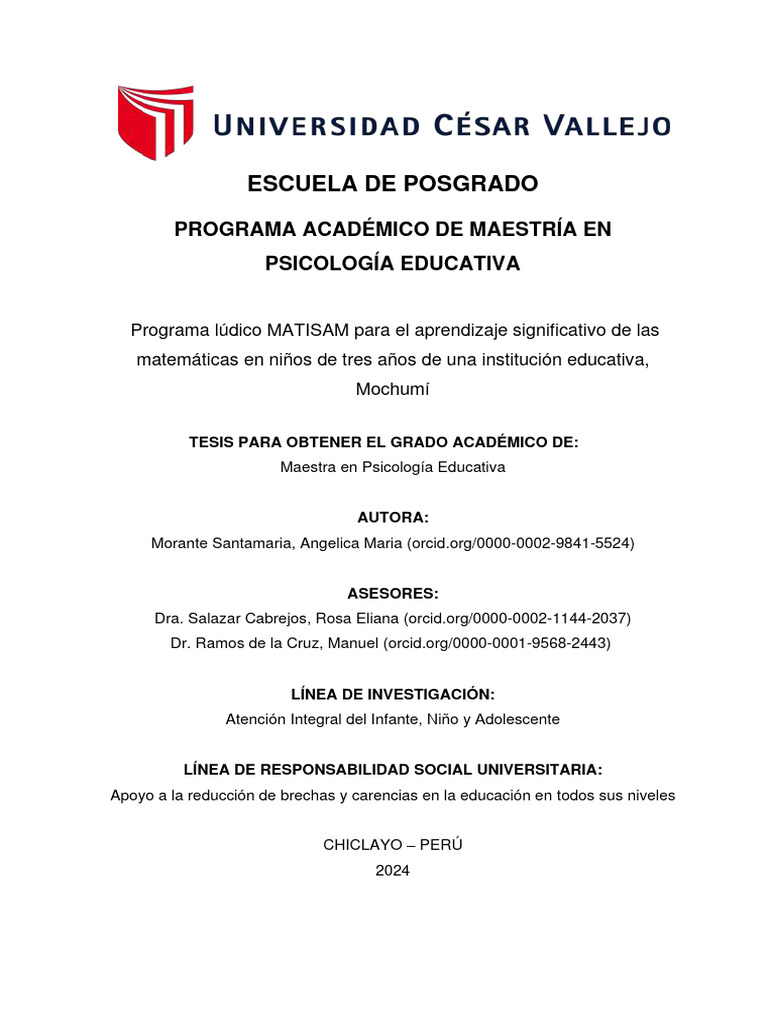 Morante SAM SD | PDF | Aprendizaje | Motivacional