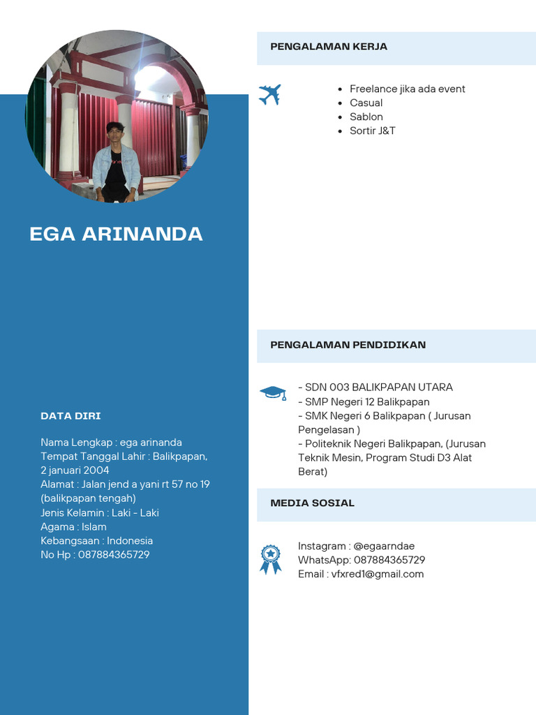 Ega Arinanda (CV) | PDF