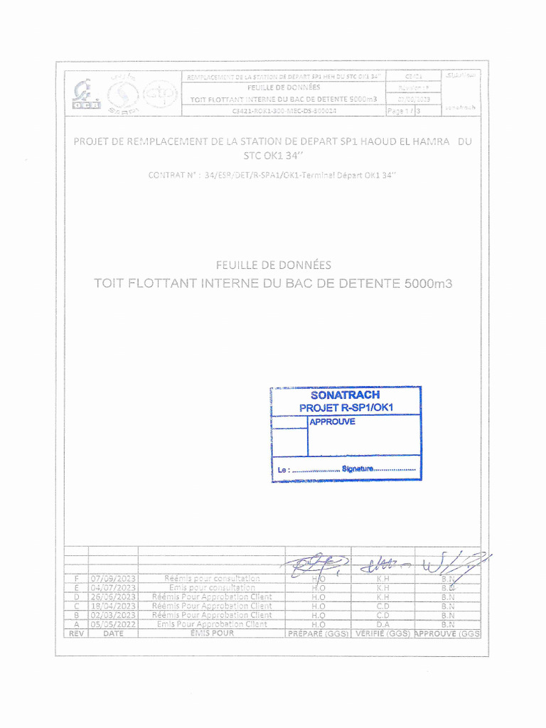 C3421-ROK1-300-MEC-DS-300024 - F Feuille de Données Toit Flottant Du ...