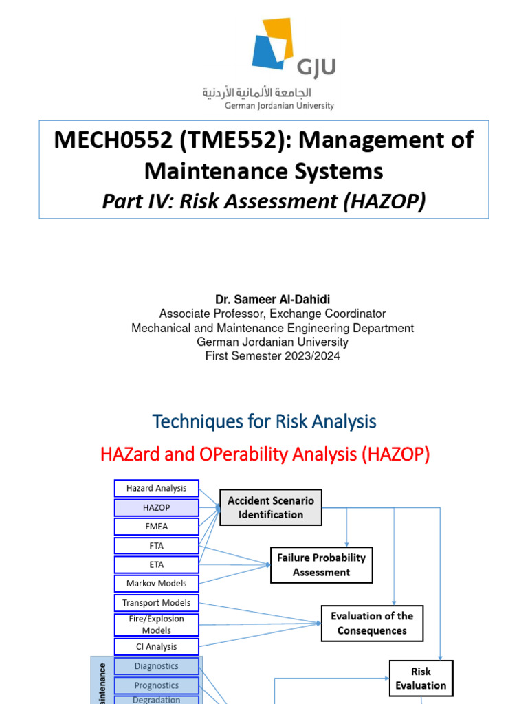 HAZOP Risk Assessment Techniques Guide | PDF | Risk | Engineering