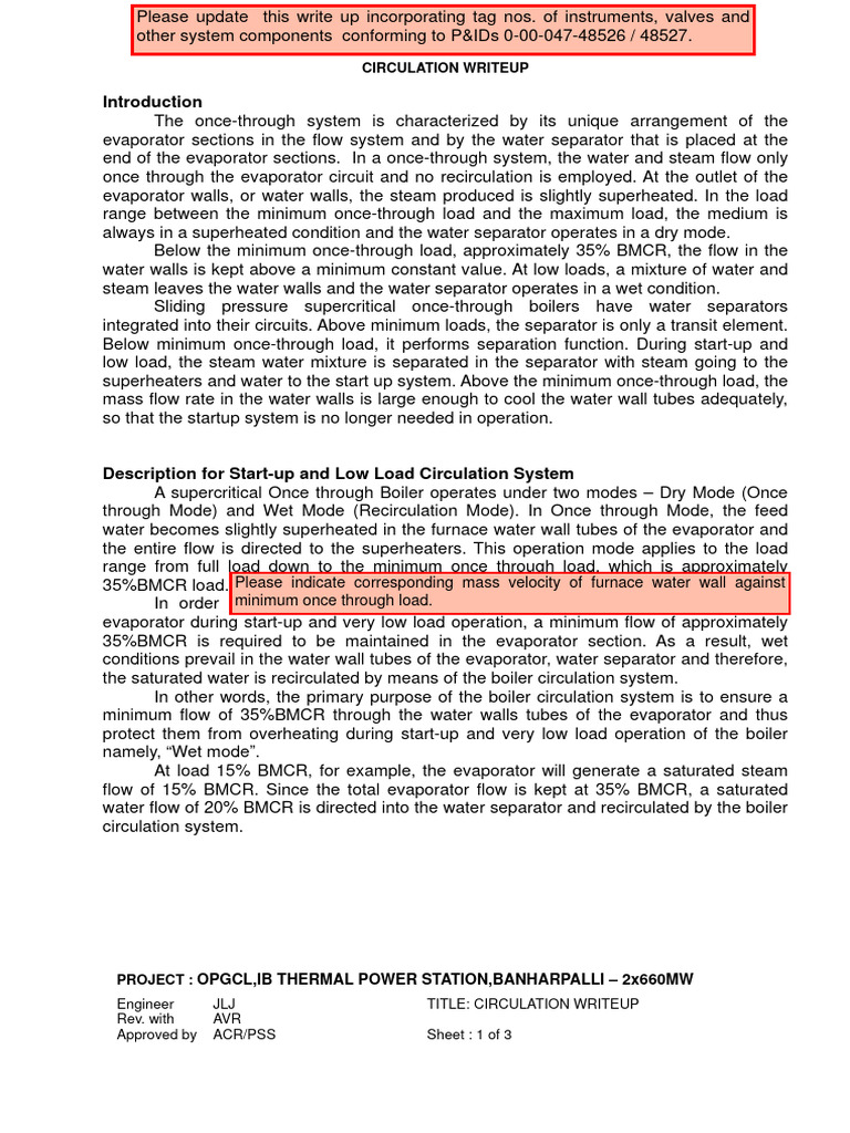 Circulation Write-Up - Commented | PDF | Boiler | Energy Technology