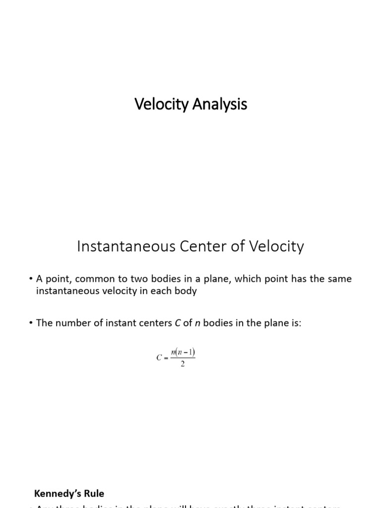 Velocity Analysis April 6th 2021 | PDF | Friction | Temporal Rates