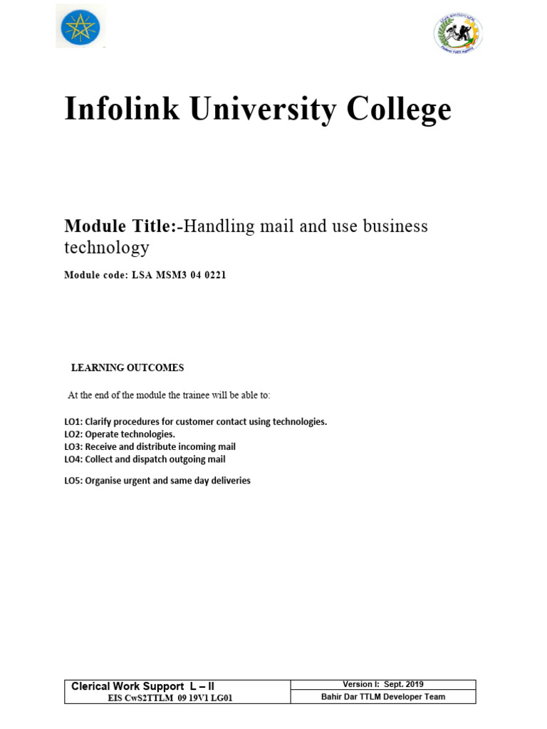 Handling Mail and Use | PDF | Mail | Photocopier