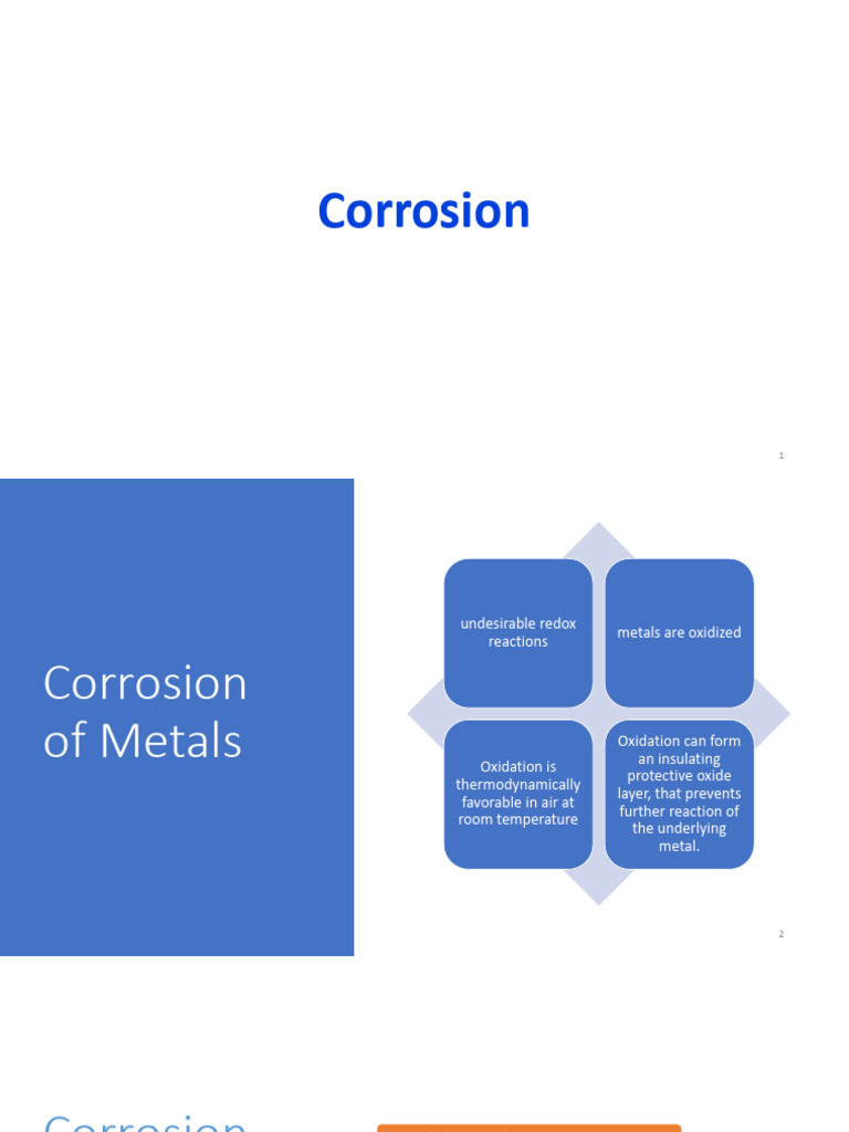 Corrosion | PDF | Corrosion | Redox