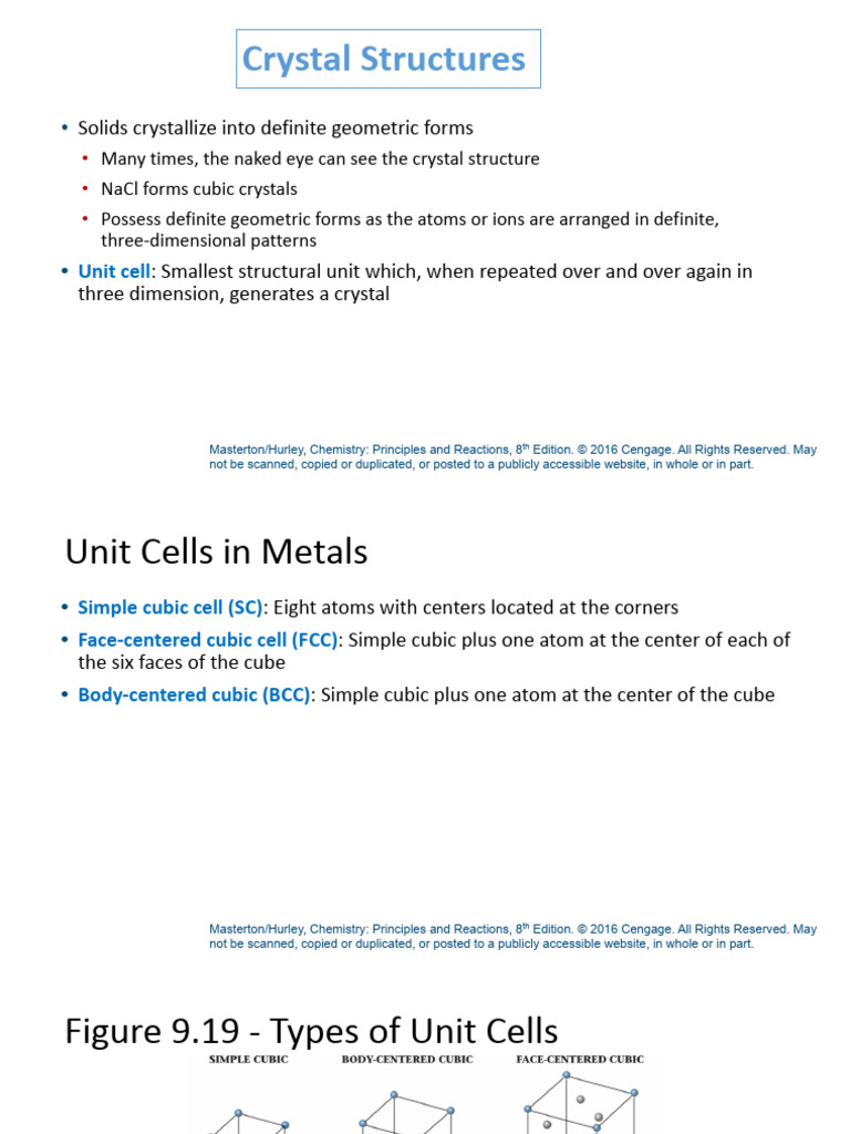 Understanding Crystal Structures and Unit Cells | PDF | Crystal ...