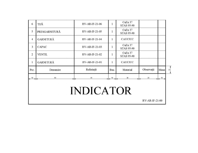 Anexa 7 PD-AR - Tabel de Componenta | PDF