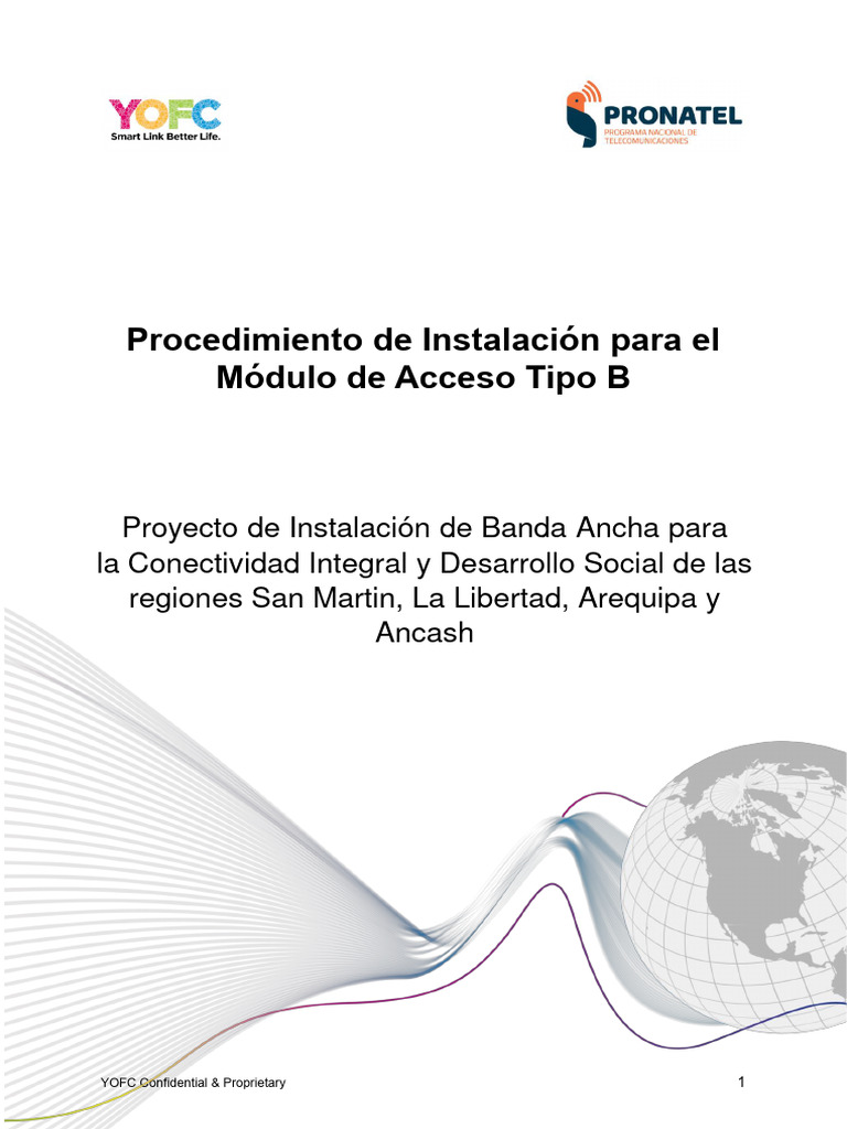 Apéndice 2B - Manual de Instalación para El Módulo de Acceso - Tipo B ...