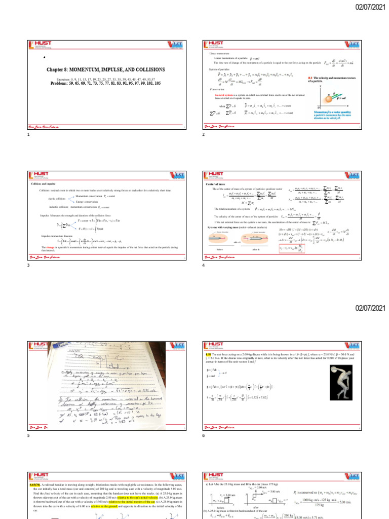 Momentum, Impulse and Collisions | PDF | Momentum | Force