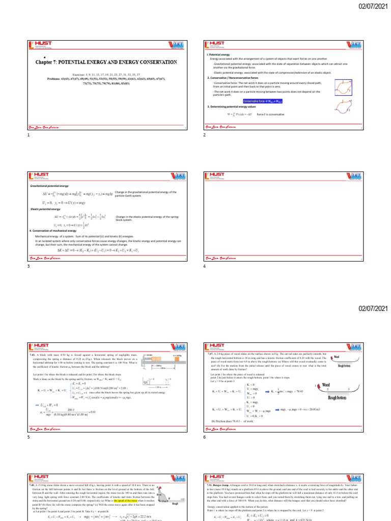 Potential Energy | PDF | Potential Energy | Force