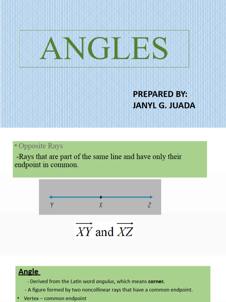 Angle Powerpoint | PDF | Angle | Euclid