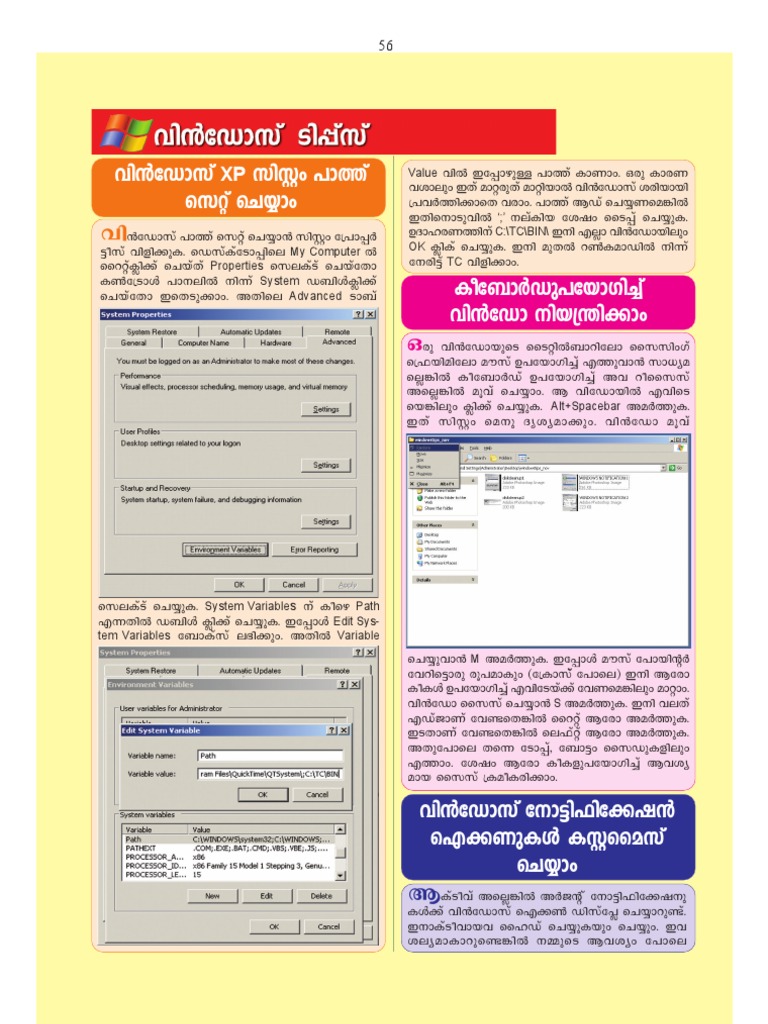 Windows Tips | PDF | Teaching Methods & Materials | Technology & Engineering