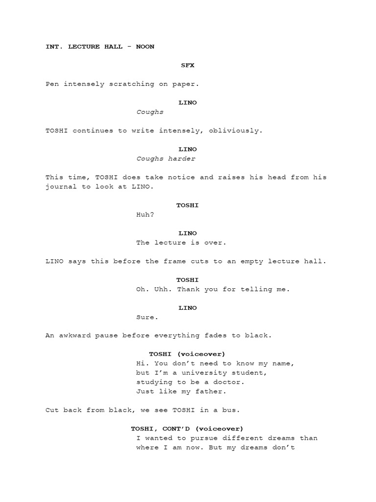 Over The Rainbow (SCRIPT) | PDF