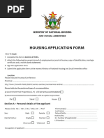 Application For Employment: Public Service of Namibia | PDF