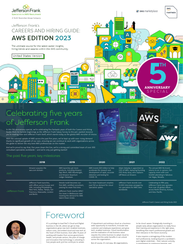 Jefferson Frank S AWS Careers and Hiring Guide 2023 US Version | PDF | Amazon Web Services ...