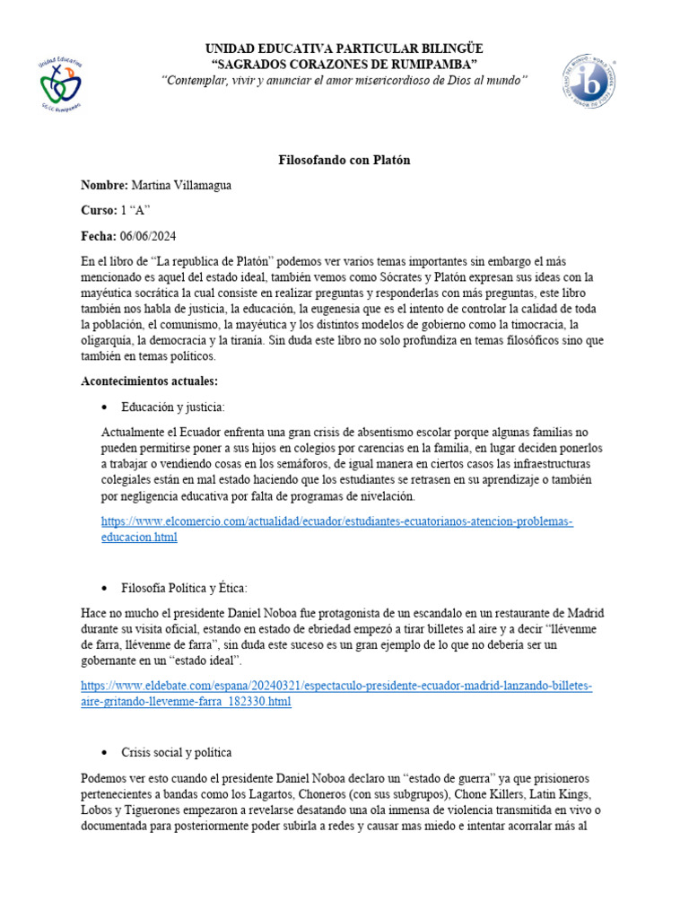 Filosofando Con Platon | PDF | Platón | Justicia