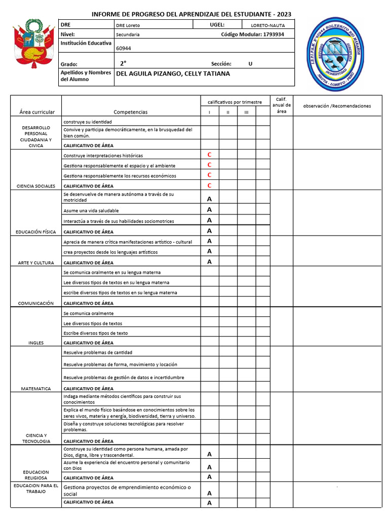 Libreta Solterito Secundaria 2 Año 2023 | PDF | Aprendizaje | Maestros