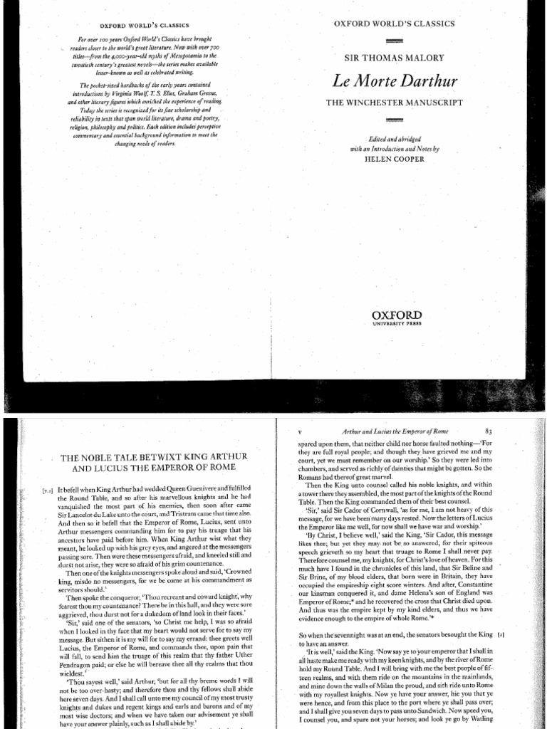 Morte de Arthur - Roman Lucius | PDF | Le Morte D'arthur | Lancelot Morte de Arthur - Roman Lucius | PDF | Le Morte D'arthur | Lancelot