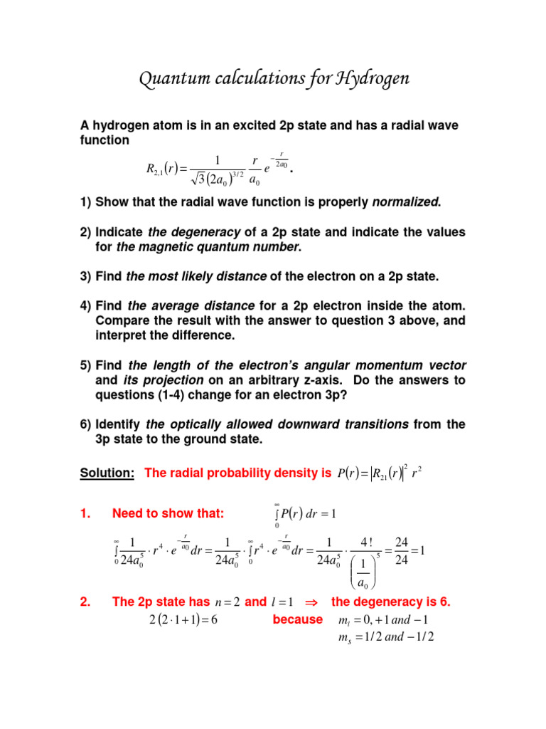 Quantum H 1 | PDF | Electron | Physics