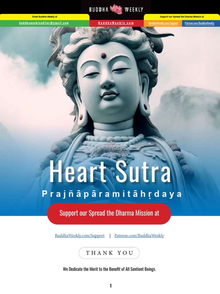 Heart Sutra 4 | PDF | Enlightenment In Buddhism | Śūnyatā