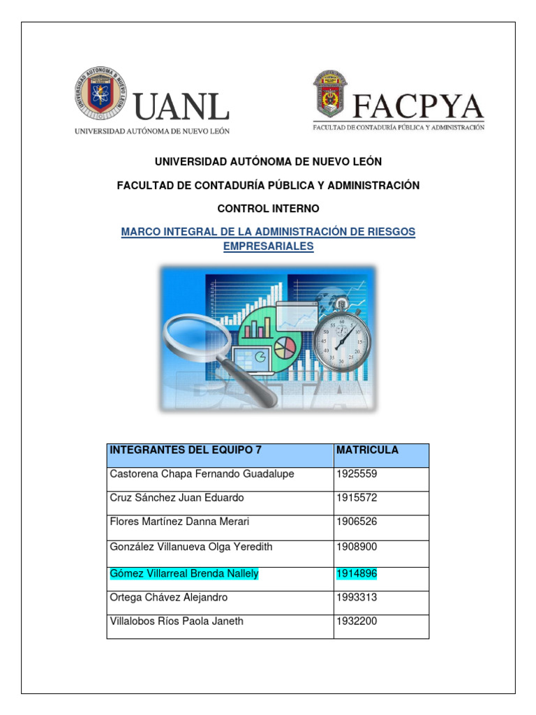 Marco Integral de La Administración de Riesgos Empresariales | PDF ...