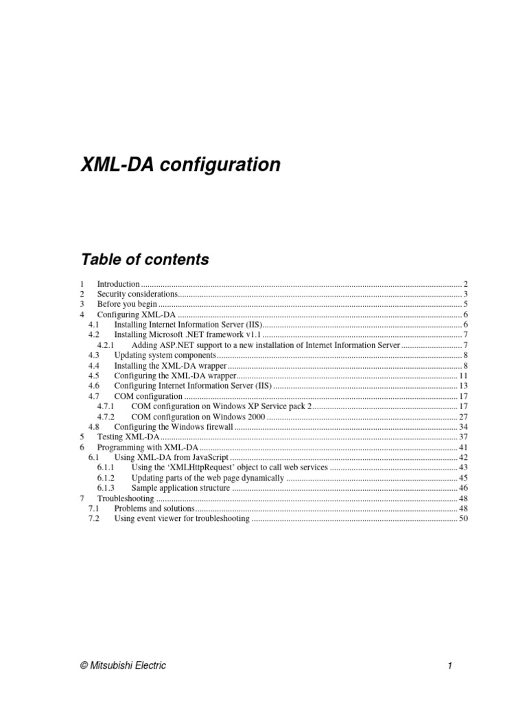 XML-DA Configuration | PDF | Internet Information Services | Component ...