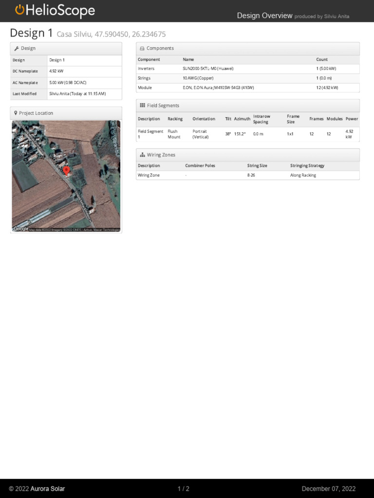 Helioscope Design 6451987 Summary Download Free Pdf Electrical