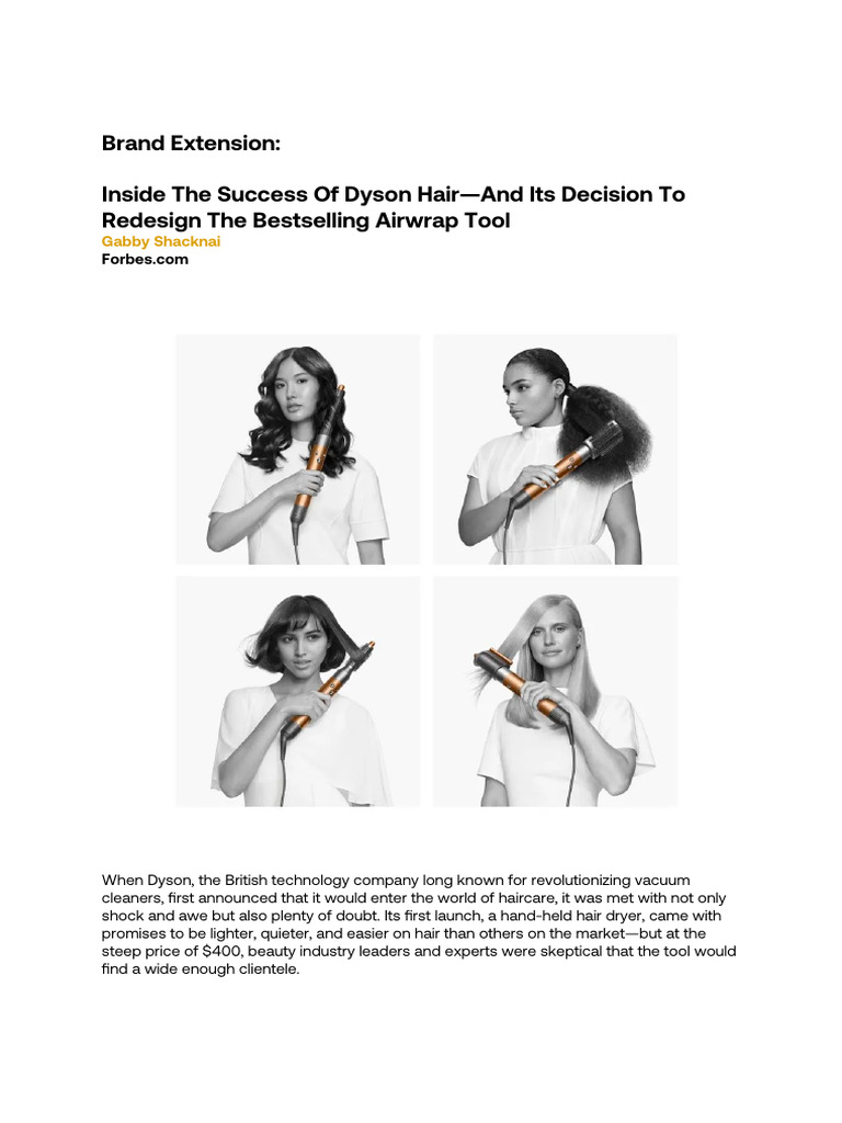 Dyson Airwrap Redesign Success Story | PDF