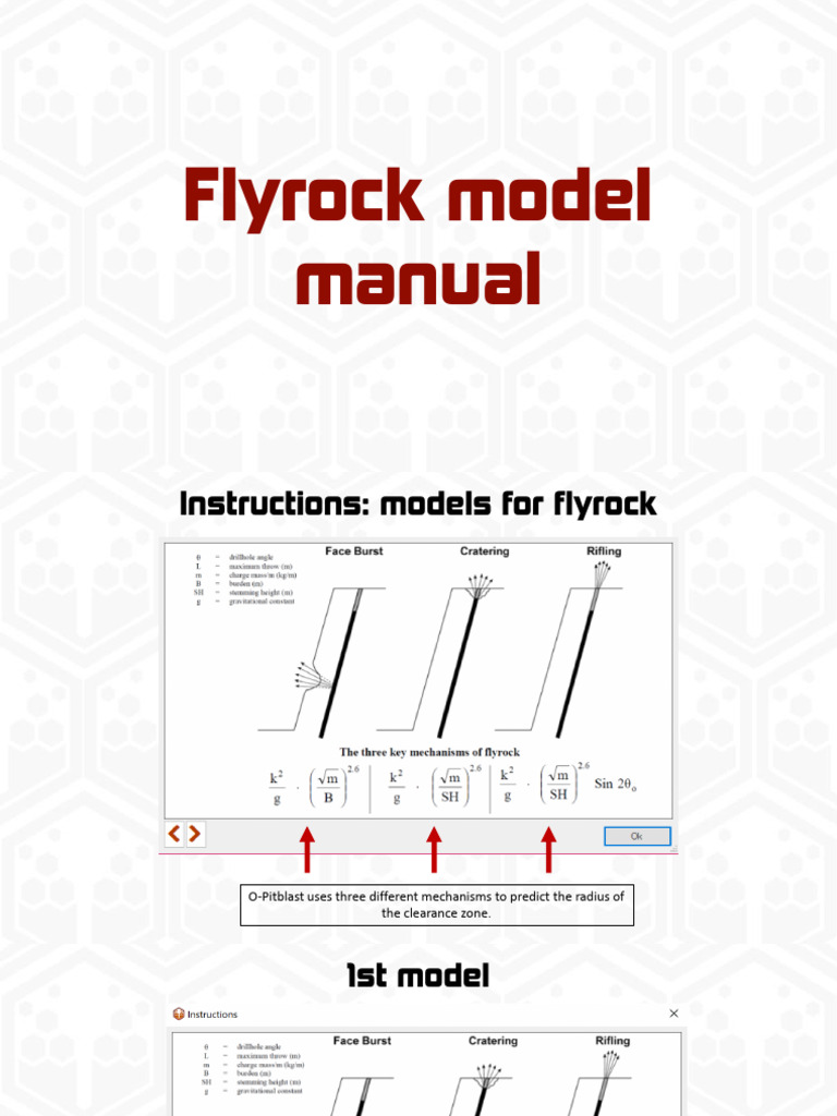 O-Pitblast - Flyrock Model Manual | PDF