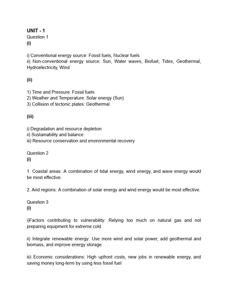 Energy Conservation QB Ans | PDF | Renewable Energy | Waste Management