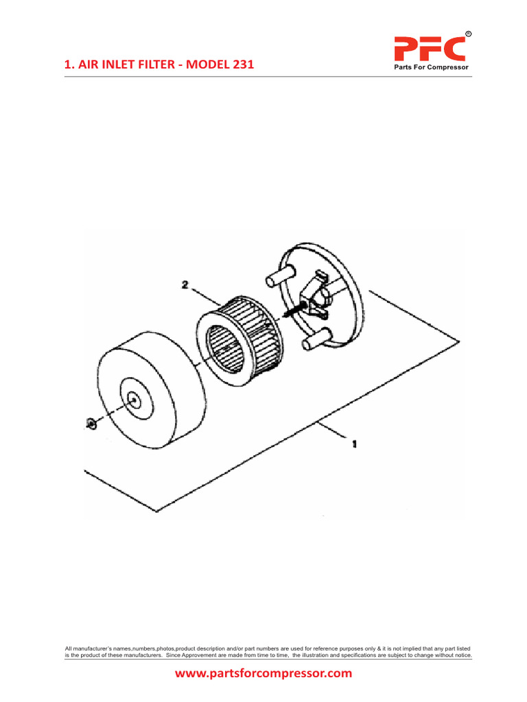 Air Inlet Filter-Model 231 | PDF