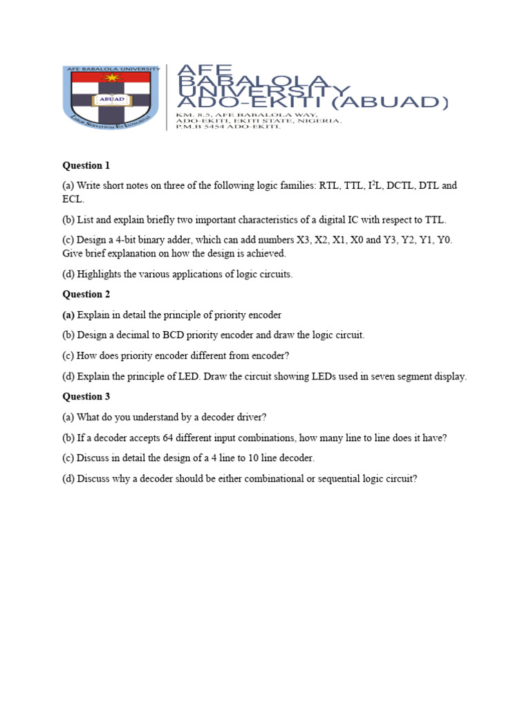 COE 312 Exam 2017-2018 Updated | PDF