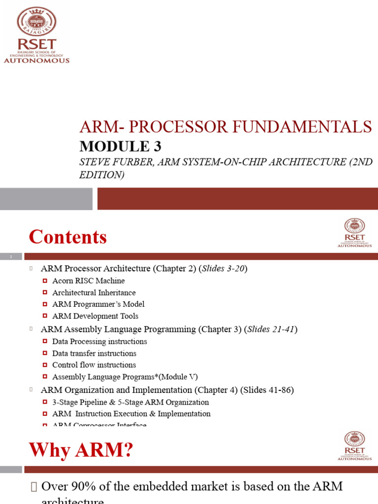 Module3 ARM | PDF | Central Processing Unit | Computer Program