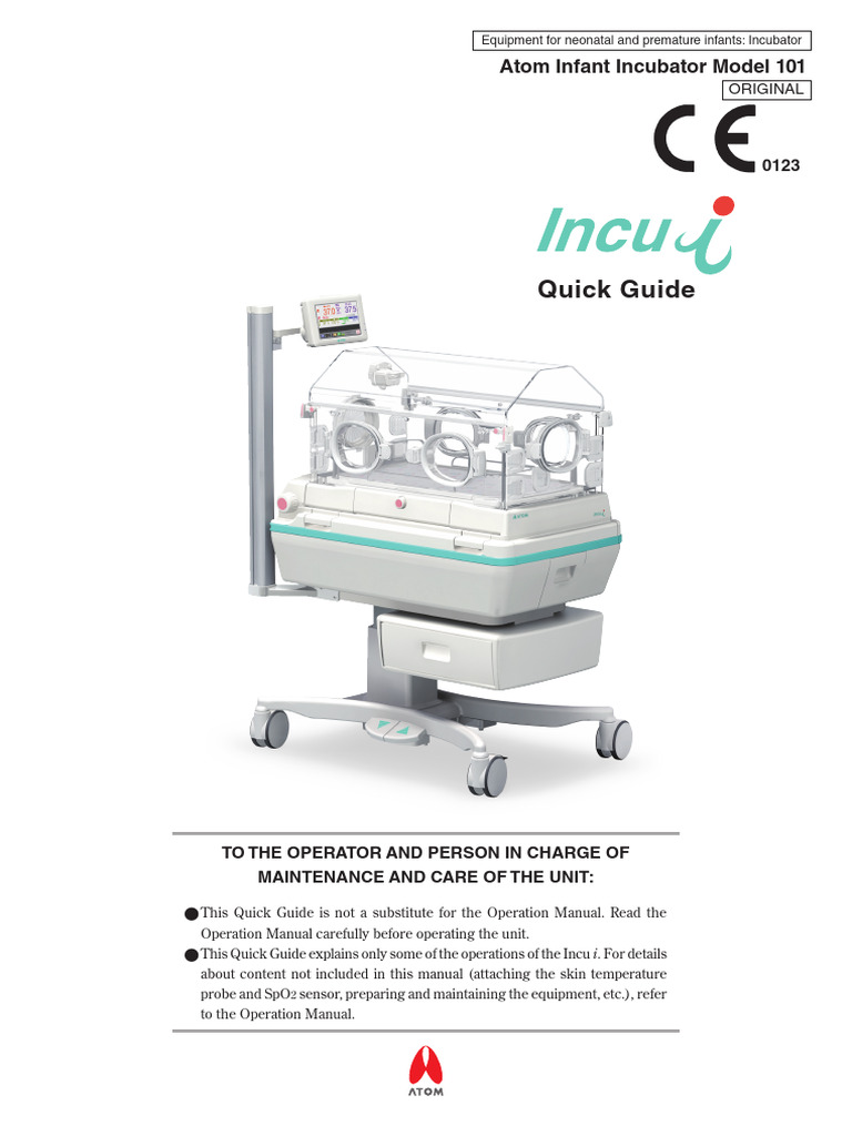 Incu i Guia Rapida Eng | PDF | Neonatal Intensive Care Unit
