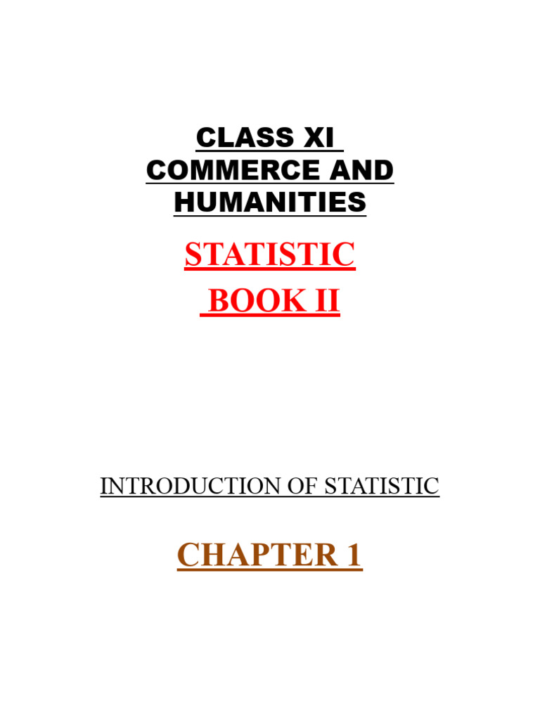 Introduction to Statistics | PDF | Sampling (Statistics) | Errors And Residuals