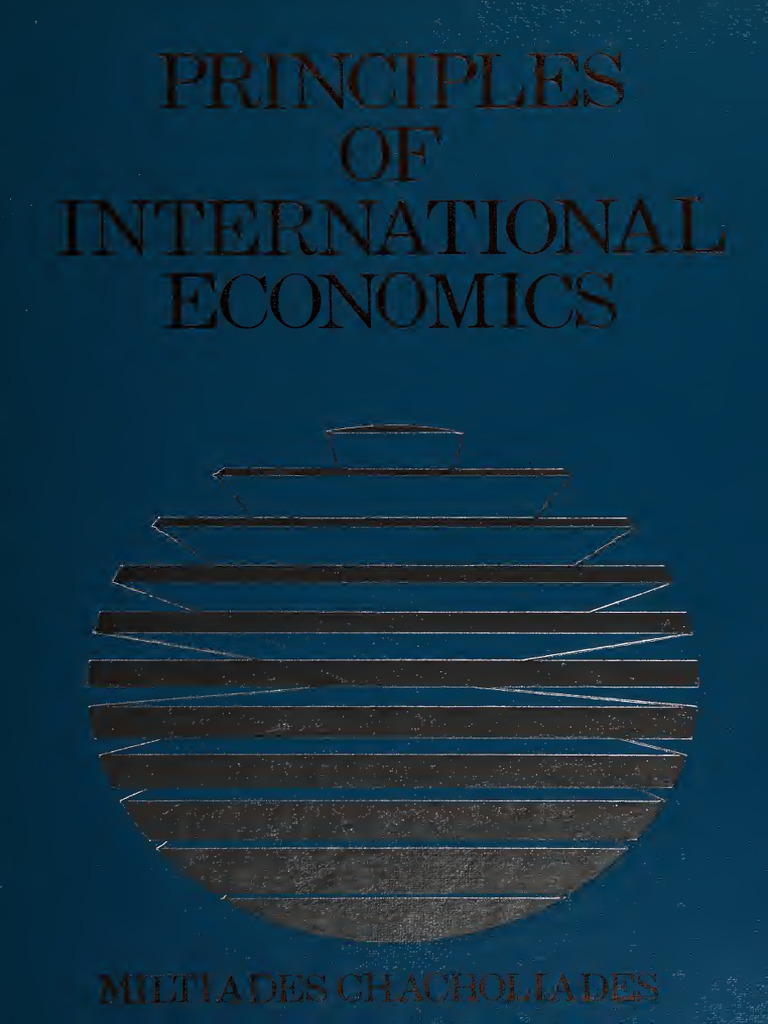 Principles of International Economics - Chacholiades, Miltiades 1ed | PDF | Economics ...