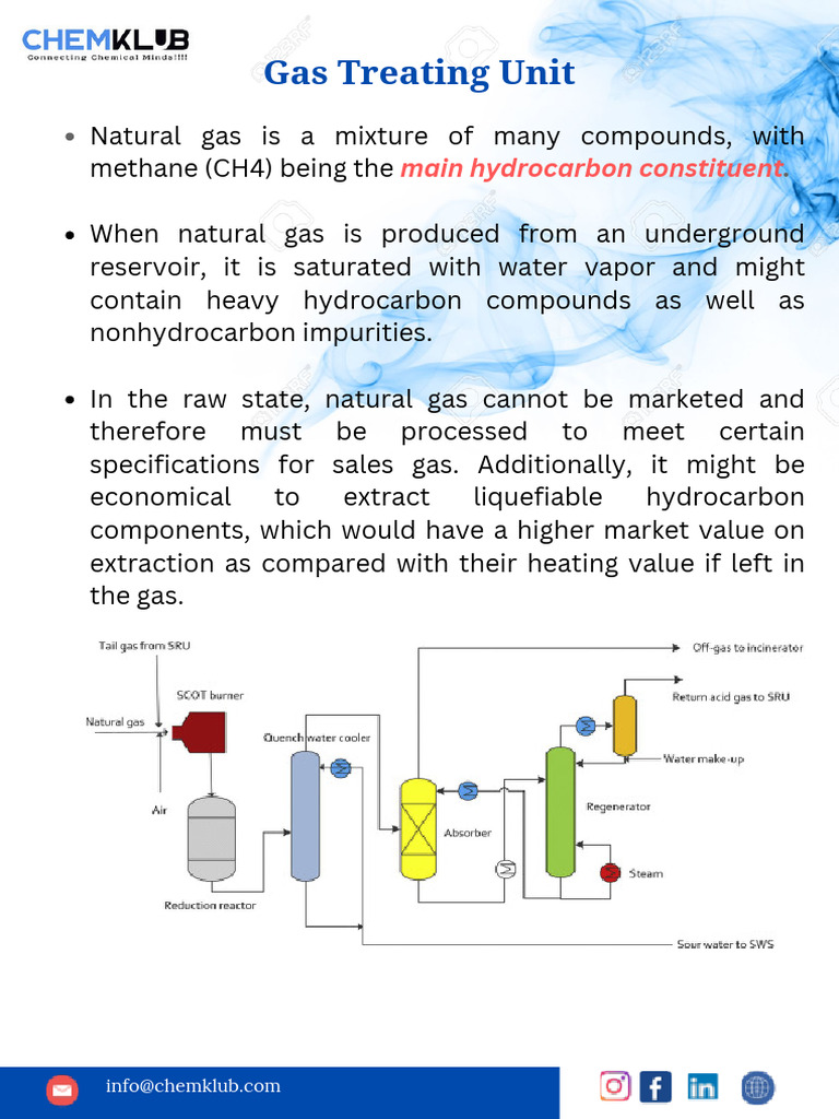 Gas Treatment Process | PDF | Adsorption | Natural Gas