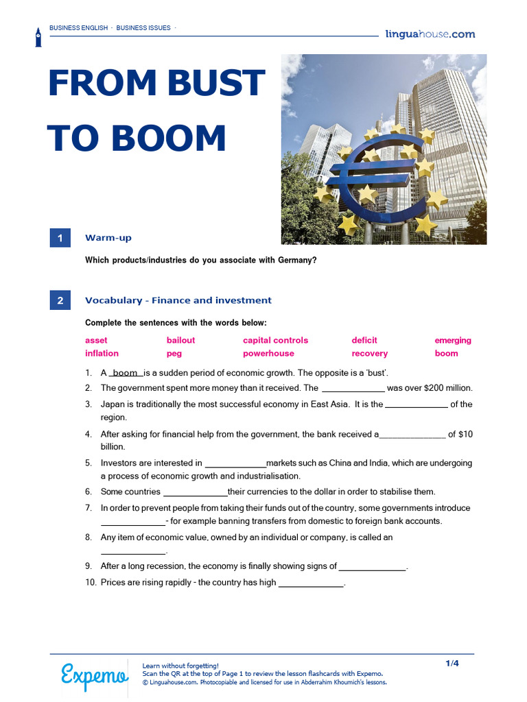 From Bust To Boom | PDF | Investing | Euro