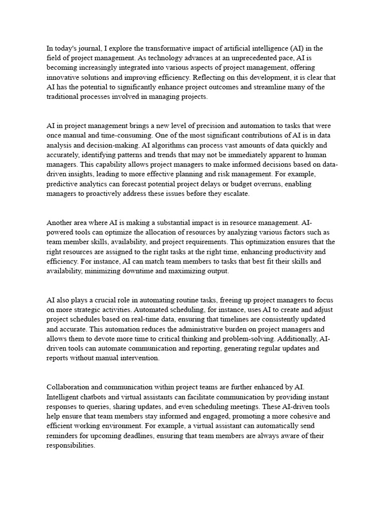 EPM1143 Reflective Journal | PDF | Artificial Intelligence | Intelligence (AI) & Semantics