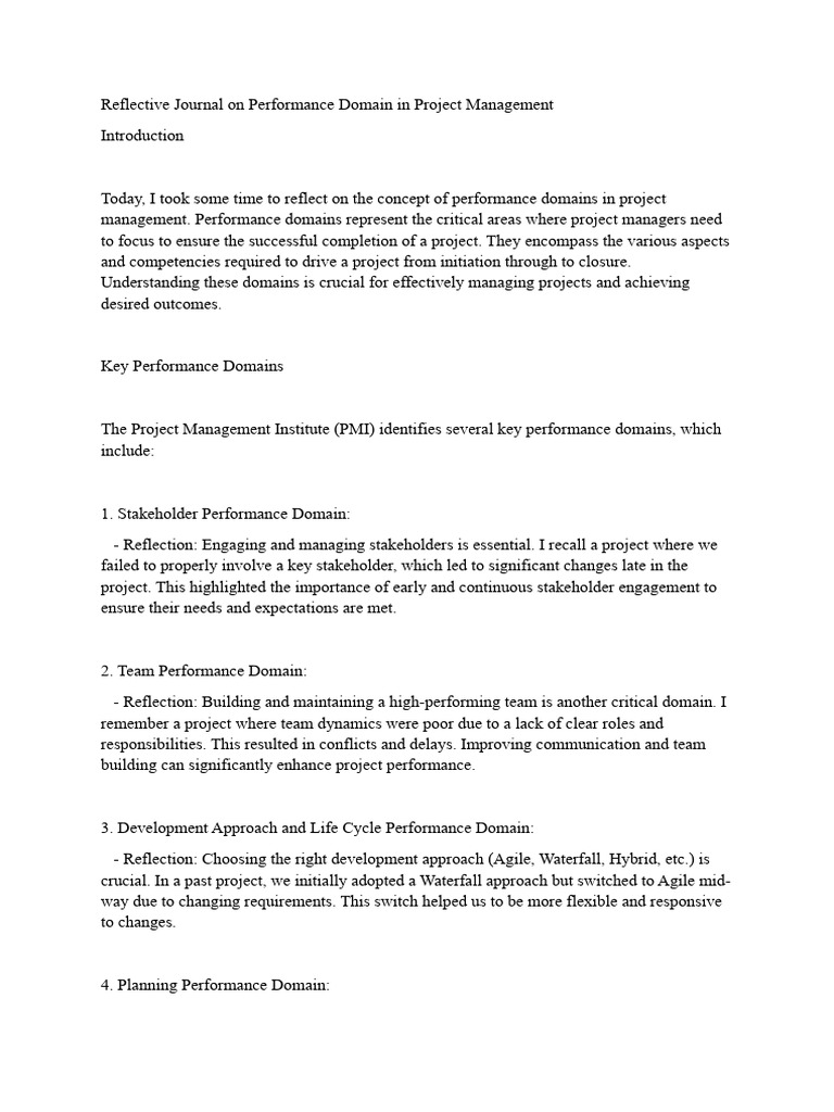 EPM1113 Reflective Journal | PDF | Project Management | Risk