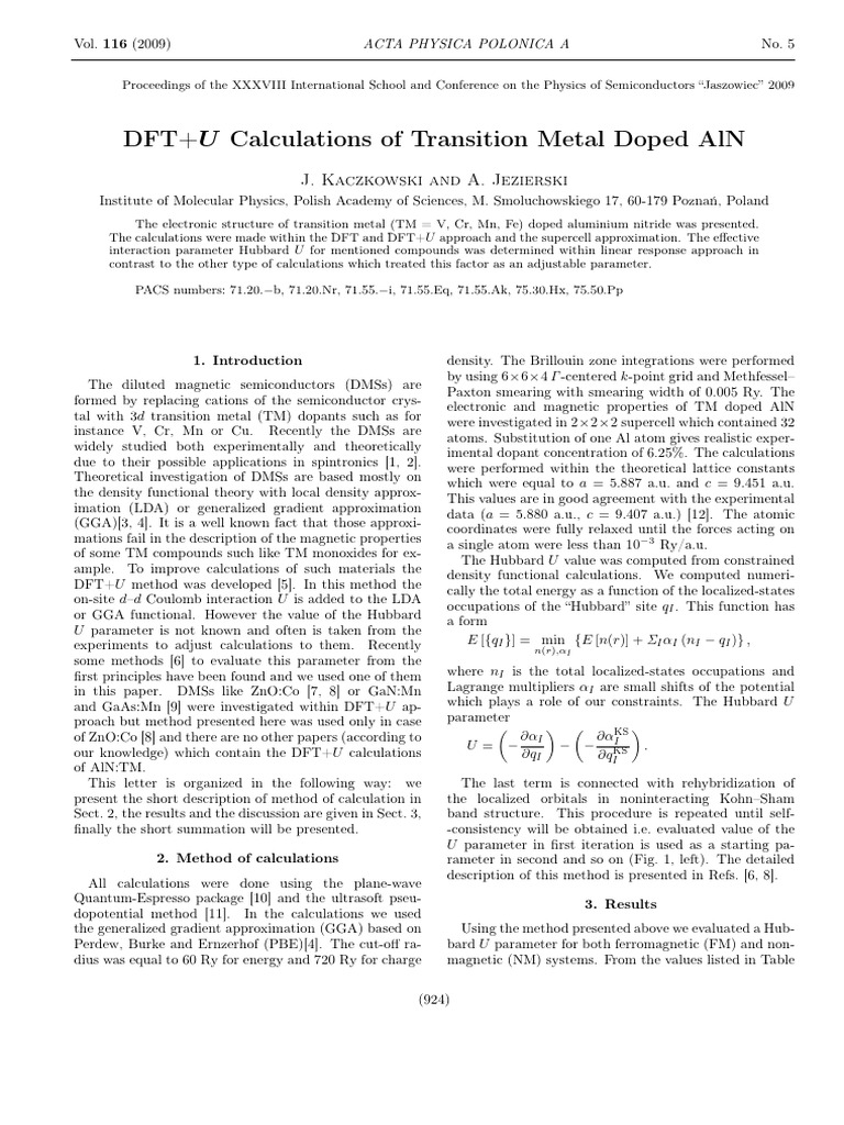 Semiconductor Physics Conference | PDF | Density Functional Theory ...