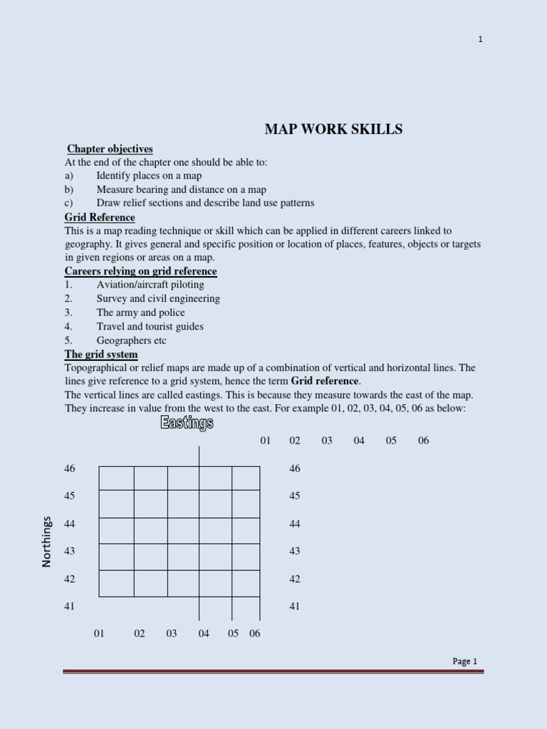 Map Work Skills | PDF | Map | Slope