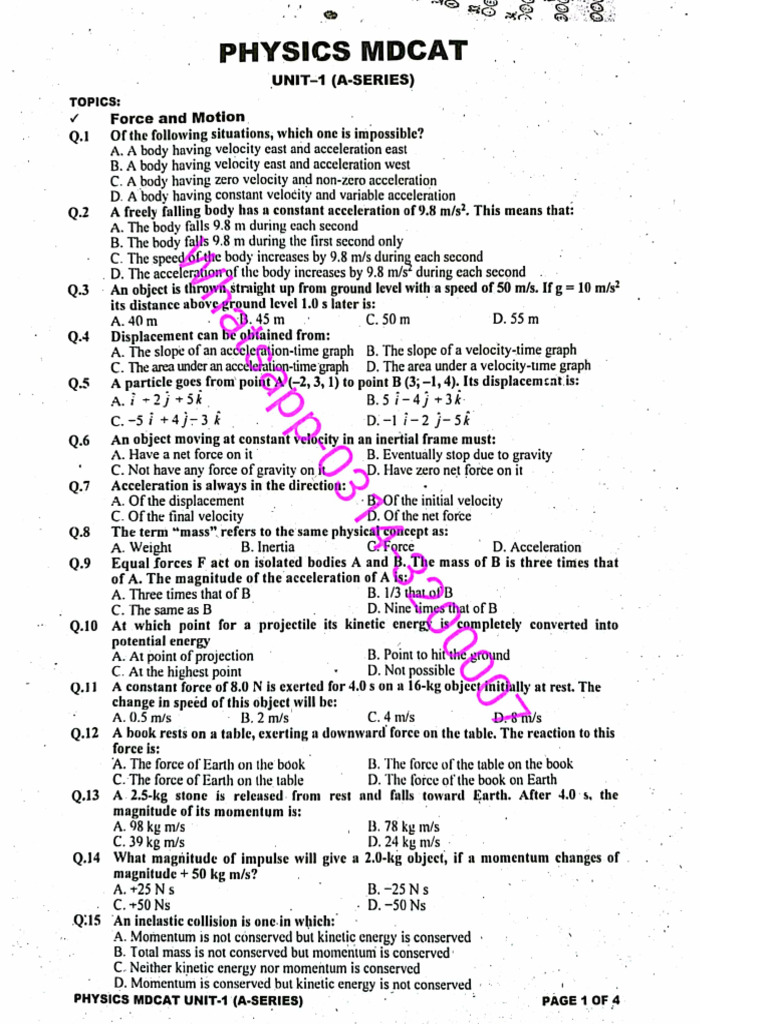 KIPS 2024 Reg Phy 1 + Key | PDF