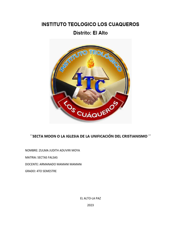 Instituto Teologico Los Cuaqueros | PDF | Teología | Creencia religiosa ...