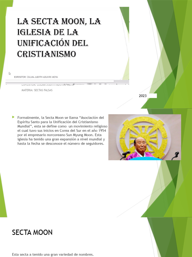 La Secta Moon, La Iglesia de La | PDF | Creencia religiosa y doctrina ...