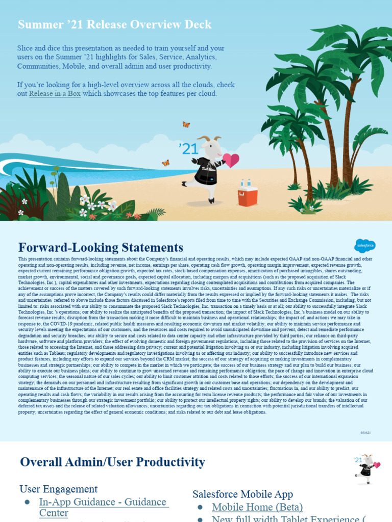 (RR) Summer'21 ReleaseOverviewDeck | PDF | Microsoft Outlook | Android ... (RR) Summer'21 ReleaseOverviewDeck | PDF | Microsoft Outlook | Android ...
