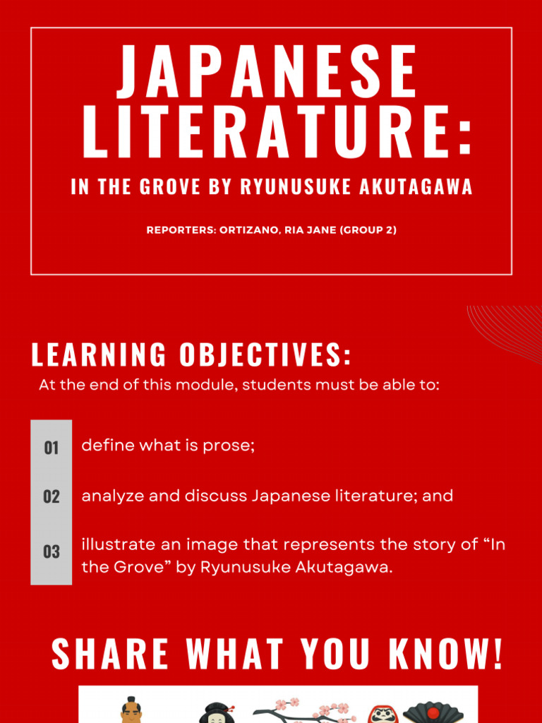 Japanese Literature | PDF