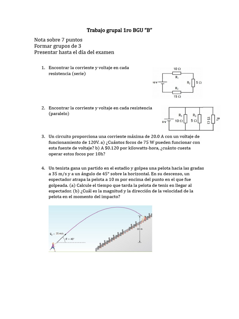 Trabajo Grupal 1ro BGU | PDF