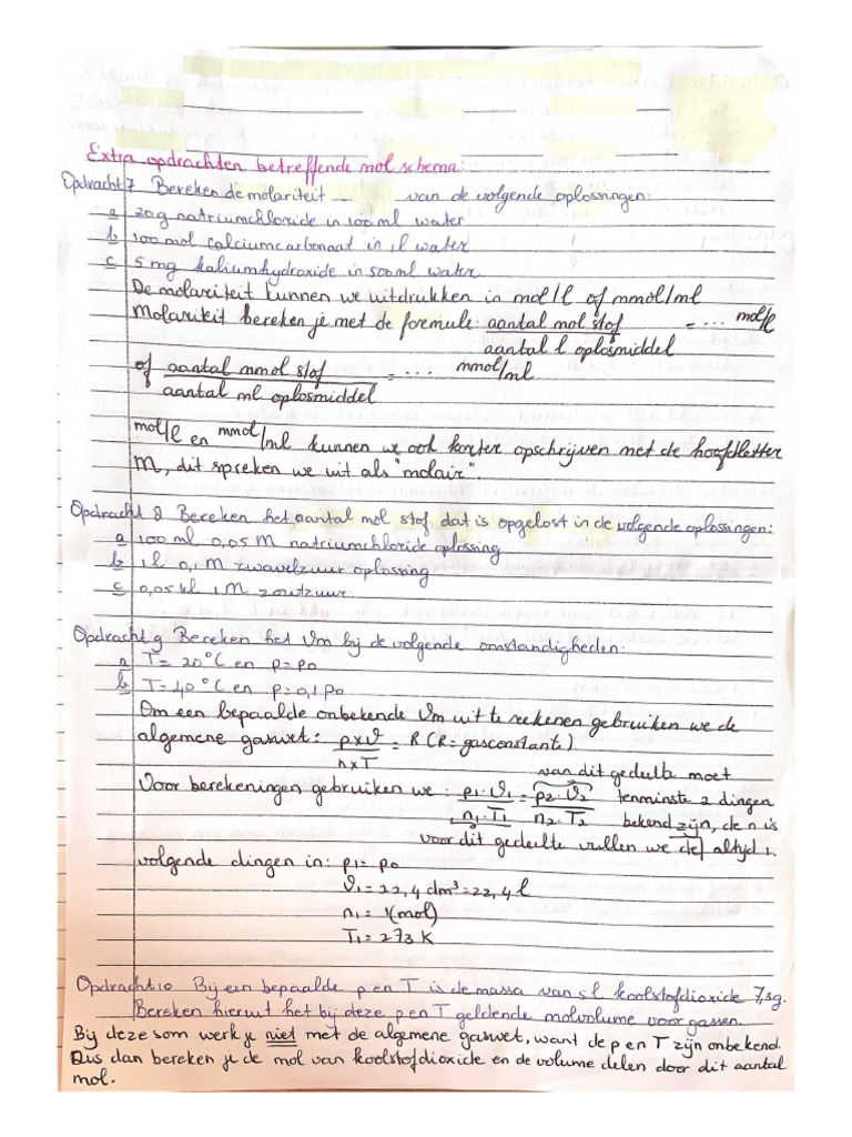 Oefensommen V4 S 3e KW 2e Ronde | PDF